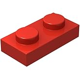 Amazon.com: Classic Brick Block Bulk, Red Bricks 1x2, Building Bricks ...