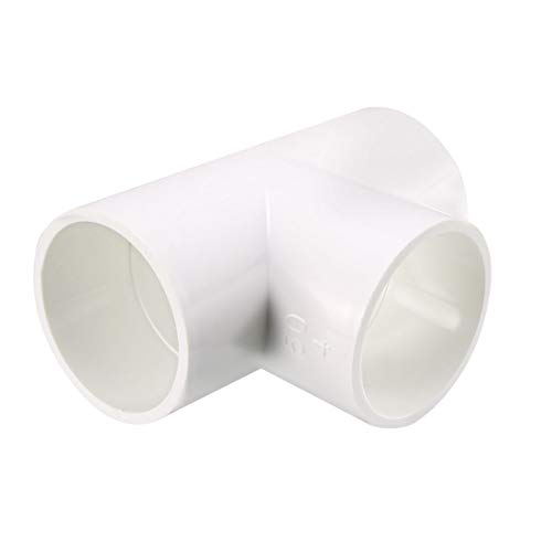 Buy sourcing 50mm Slip Tee PVC Pipe Fitting T-Shaped Coupling Connector ...