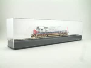 Amazon.com : HO 18" Acrylic Model Train Display Case WithTrack : Sports ...