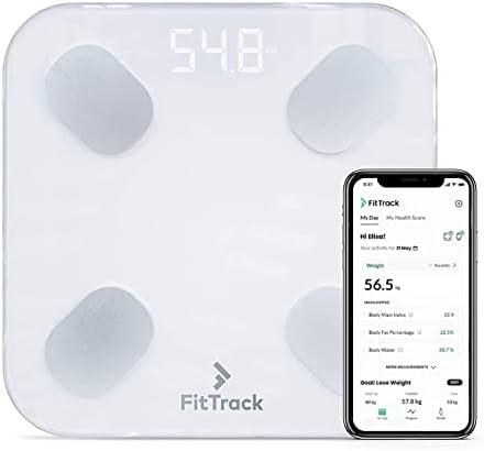 FitTrack Dara Smart BMI Digital Scale - Measure Weight and Body Fat ...