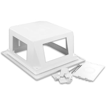 Leviton 47617-REB Recessed Entertainment Box Includes Low Profile frame ...