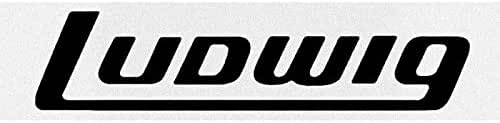 Amazon.com: Genuine Ludwig USA 2" x 10" Bass Drum Logo Sticker - BLACK ...