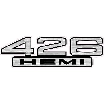 Amazon.com: Nostalgia Decals Orange 426 HEMI Decal 4" in the United ...