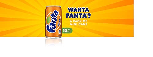 Fanta Orange Mini Cans, 7.5 Fluid Ounce (Pack of 6) | Pricepulse