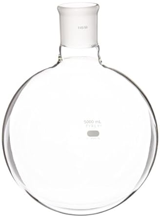 Corning Pyrex Borosilicate Glass Short Neck Round Bottom Heavy Wall ...