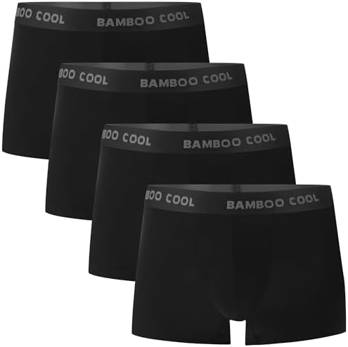 BAMBOO COOL Men’s Underwear boxer briefs Soft Comfortable Bamboo ...