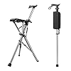 LALEO Folding Cane Seat Combo 400 lbs Capacity Portable Cane Stool ...