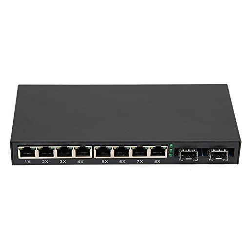 Buy Gigabit Switch, 8 Port Network Switch, 10/100/1000M Gigabit Optical ...