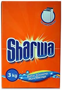 Wafir Sharwa Laundry Detergent Powder for Top Load Washing Machine 3 kg ...