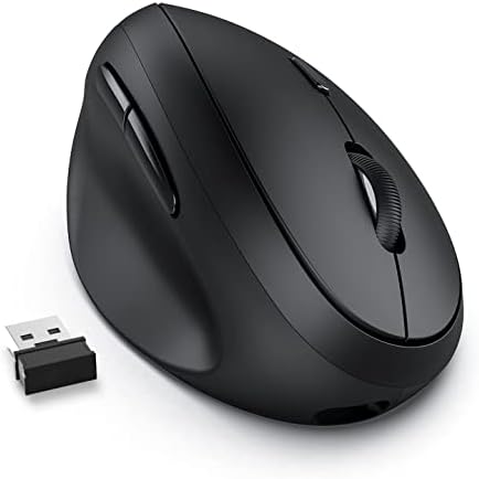 Bluetooth Left-Handed Mouse, Rechargeable Left Hand Ergonomic Vertical ...