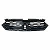 YLT AUTO Front Bumper Cover Upper Grille Replacement Shroud Gloss Black ...