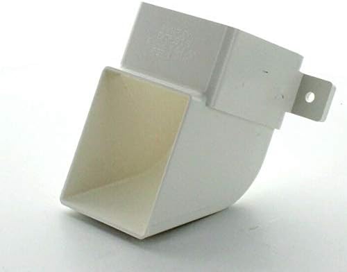 Marley Gutter Shoe: with Fixing lugs RSE1 65mm Square Downpipe (White ...