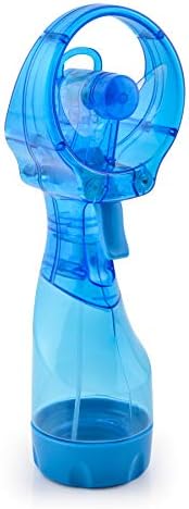 O2COOL Deluxe Handheld Battery Powered Water Misting Fan (Light Blue ...
