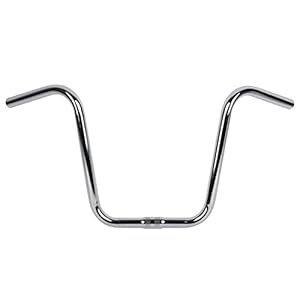 Wald 869 Hi-Rise Cruiser Bike Handlebar (23.5-Inches Wide, Chrome, 10.5 ...