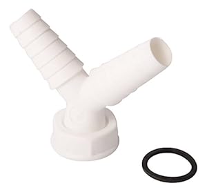 Y Hose Screw Connection 45 Degrees for Connecting a Drain Hose of Two ...