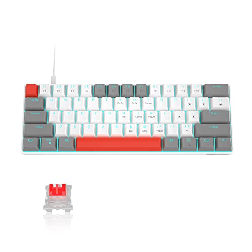 MageGee MK-Mini 60% Mechanical Gaming Keyboard, 61 Keys Compact Gaming ...
