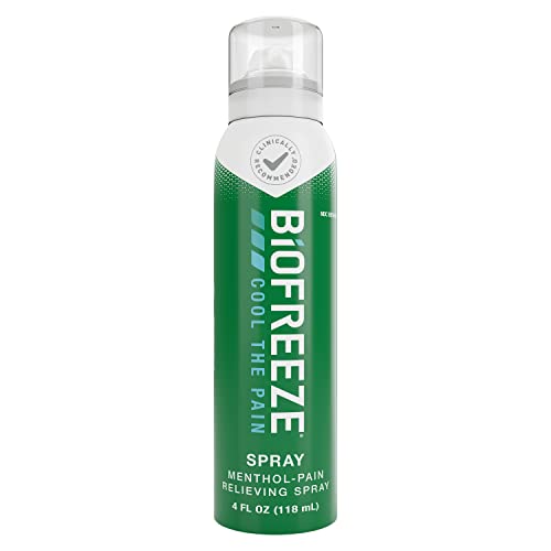 Biofreeze Menthol Pain Relieving Spray 4 FL OZ Colorless Aerosol Spray ...
