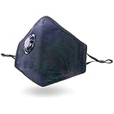 OxiClear Pollution Mask N99 with 4 Activated Carbon Filters, Reusable ...