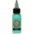 Amazon.com: Radiant Colors - Teal - Tattoo Ink 1oz Made in USA : Beauty ...