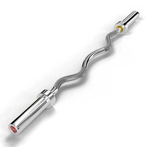 Olympic Barbell Bar 2 Inch EZ Curl Bar for Biceps Olympic Bar for ...