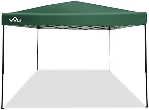 YOLI Adventure 100 10’x10’ Instant Canopy with Forest Green Top and ...