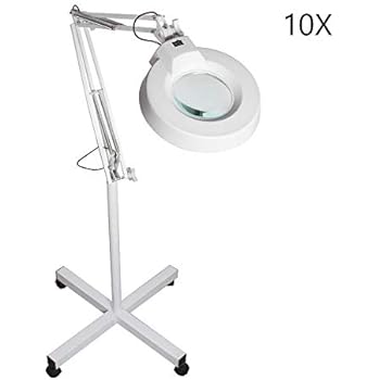 Amazon.com: Funwill 10X Magnifying Floor Lamp, Folding Magnifying Glass ...