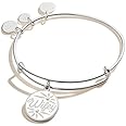 Amazon.com: Alex and Ani Bridal Expandable Bangle for Women, Wifey Charm, Shiny Silver Finish, 2 ...