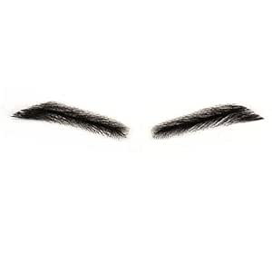 Amazon.com : 100% Human Hair False Eyebrows for Men and Women Re-Usable ...