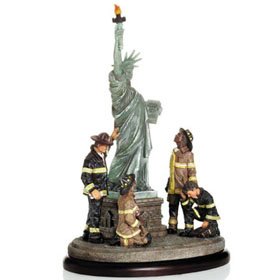 Amazon.com: Vanmark Red Hats of Courage United We Stand 9/11 Statue ...