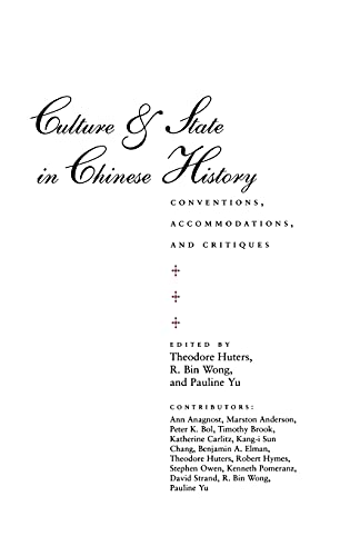 Amazon.com: Culture and State in Chinese History: Conventions ...