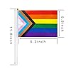 50 Pack Progress Rainbow Pride flag Small Mini Flag Hand Held Flag ...