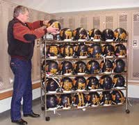 Amazon.com: FOOTBALL HELMET RACK : Sports & Outdoors