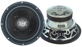 Lanzar VW124 Vibe 12-Inch 4 Ohm 1600 Watt Chrome Subwoofer | Amazon ...