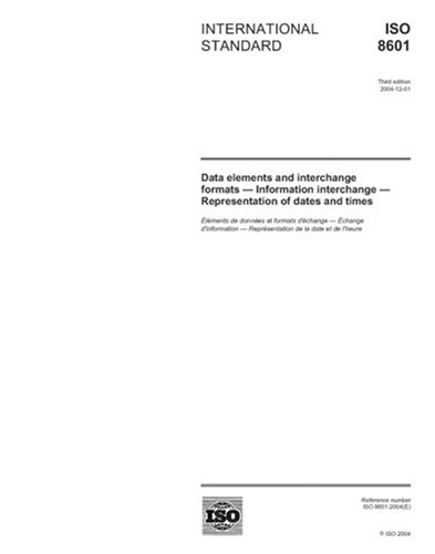 Buy ISO 8601:2004, Data elements and interchange formats - Information ...