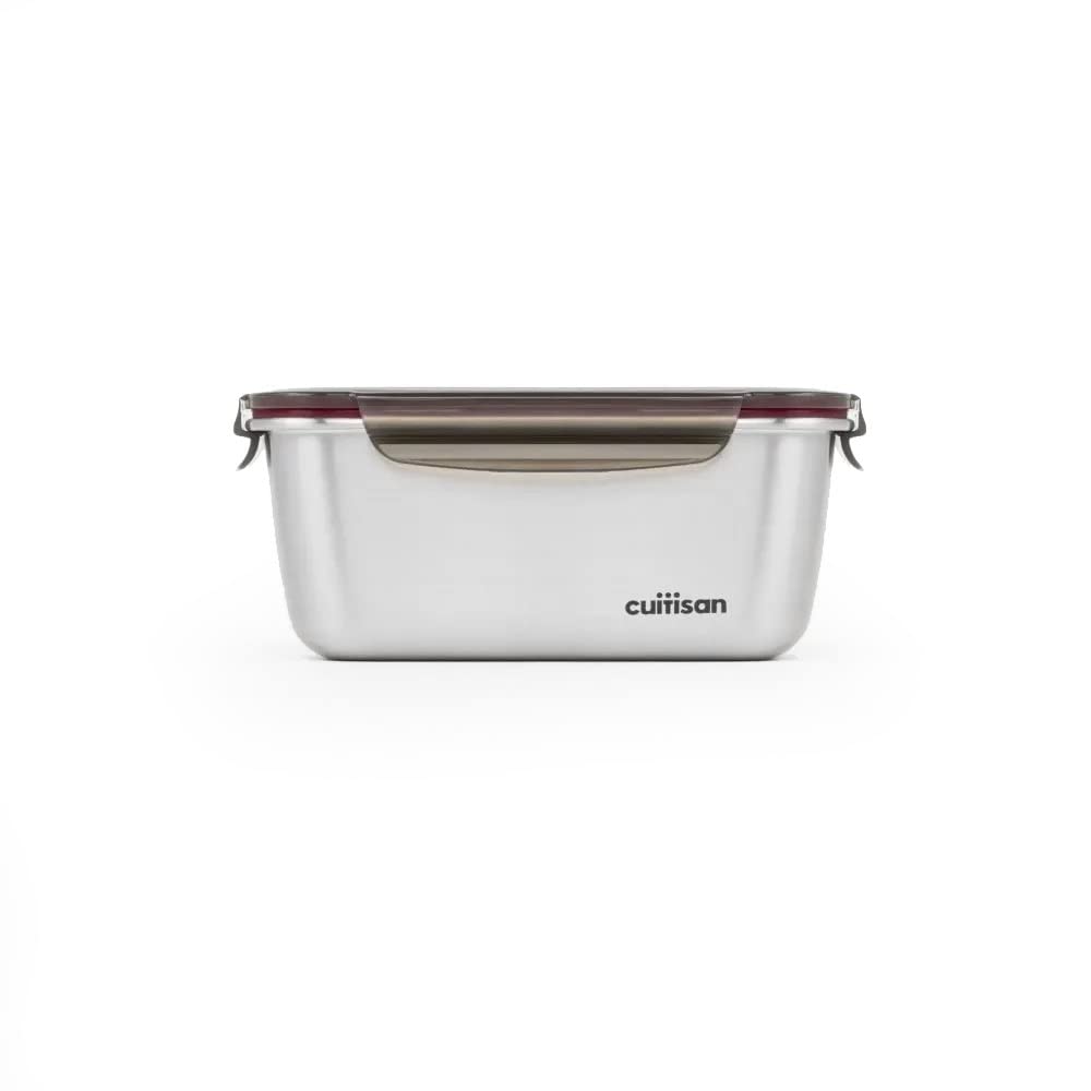 CUITISAN FLORA RECTANGLE AIRTIGHT CONTAINER NO.8 60.8oz, STAINLESS ...