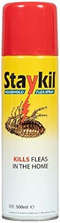 Staykil Household Flea Spray, 500ml Aerosol: Amazon.co.uk: Pet Supplies