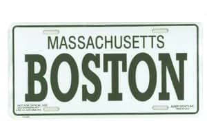Amazon.com: Boston License Plate, Embossed Aluminum 6x12 Legal Size ...