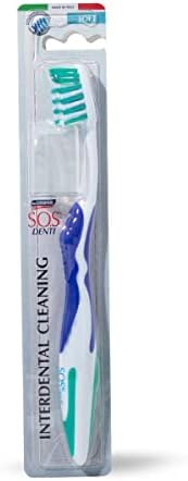 S.O.S Denti Interdental Cleaning Soft Toothbrush, White/Teal price in ...