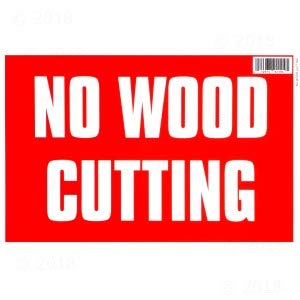 Amazon.com: 8 x 12 No Wood Cutting Sign (12 pieces): Industrial ...