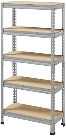 Topeakmart 5-Tier Garage Storage Shelves, Heavy Duty Metal Shelving ...