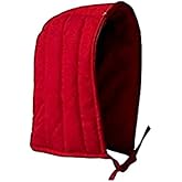 Amazon.com: Medieval Renaissance Cotton Padded Coif Arming White Cap Rustic Vintage Home Decor ...