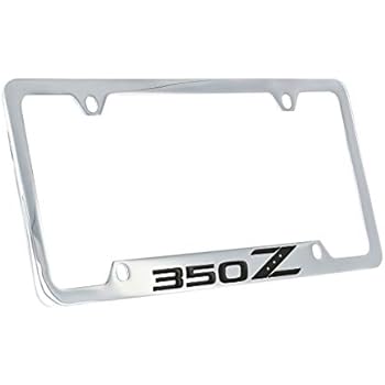 Amazon.com: Nissan 350Z Black Steel License Plate Frame: Automotive