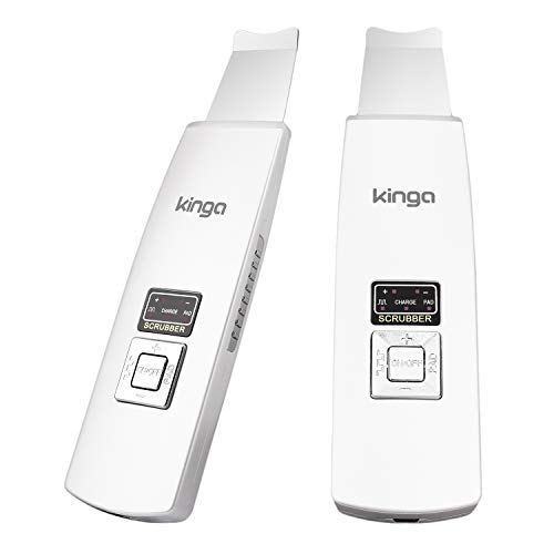 KINGA Facial Skin Ultrasonic Scrubber SPA Gentle Peel Dermabrasion Skin ...