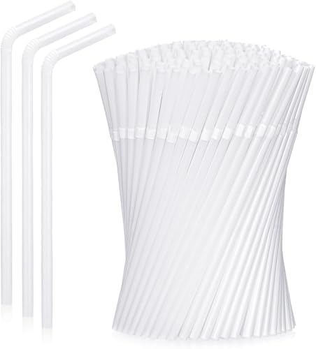 سعر 80 Transparent Straw - Flexible Bendable Straws - Disposable ...