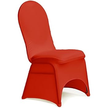 Amazon.com: GFCC Pack of 50 Bright Red Stretch Chair Cover Spandex ...