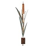 Solar Cattail Garden Stake