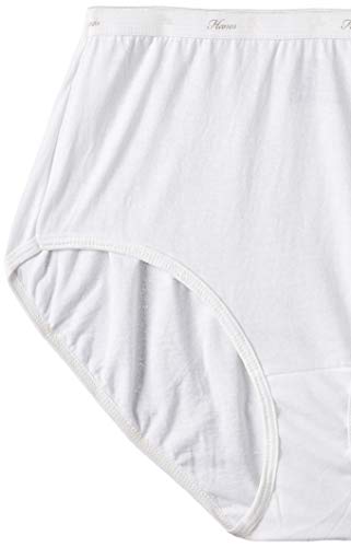 Hanes Womens Cotton Briefs Underwear 6 Pack Brief White 10 Us
