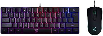 DGG 60% Gaming Keyboard and Mouse Combo, Small Keyboard and Mouse Set ...