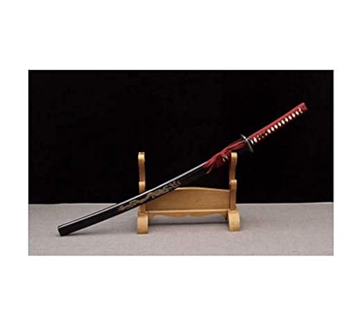 Japanese Samurai Sword Katana Oil Quenched Damascus Folded Steel Full ...