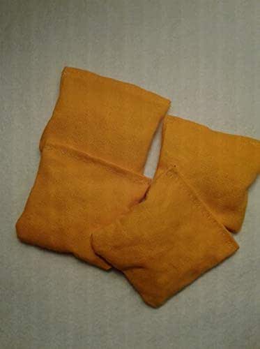 Amazon.com: 3" Mini Cornhole Bags Set of 4 Yellow : Handmade Products